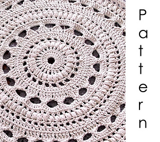 Ravelry: Doily crochet rug pattern by Agata Makoudie