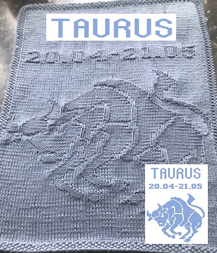 Ravelry: Nr. 557 Zodiac Taurus guest towel pattern by Lotte Nielsen