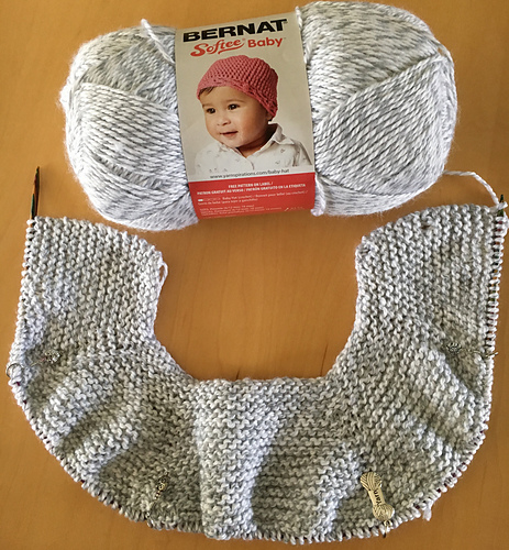 Ravelry: LouDoubleKnitter's Baby Cardi ~ Babbity Grey/White