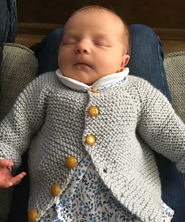 Ravelry: LouDoubleKnitter's Baby Cardi ~ Babbity Grey