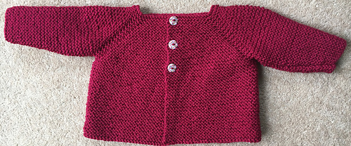 Ravelry: LouDoubleKnitter's Baby Cardi ~ Babbity Red