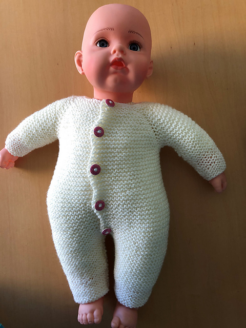 Ravelry: LouDoubleKnitter's Doll ~ Garter Stitch Romper
