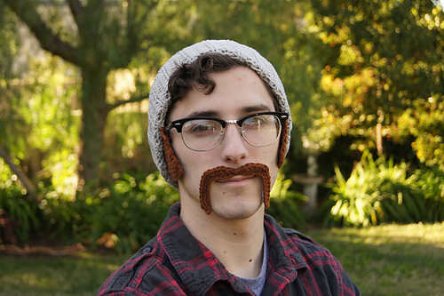 Ravelry: Crocheted Horseshoe Mustache and Sideburns pattern by LouiesLoops