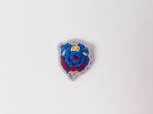 Ravelry: Crocheted Link's Hyrule Shield pattern by LouiesLoops