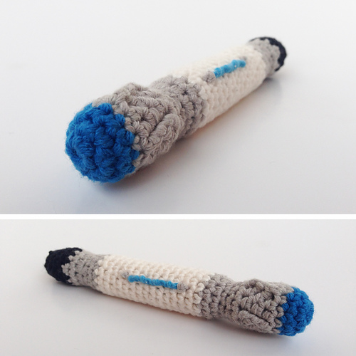Ravelry: Crocheted Sonic Screwdriver from Doctor Who pattern by LouiesLoops