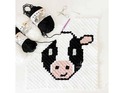 Ravelry: c2c Cow pattern by Melissa Hassler