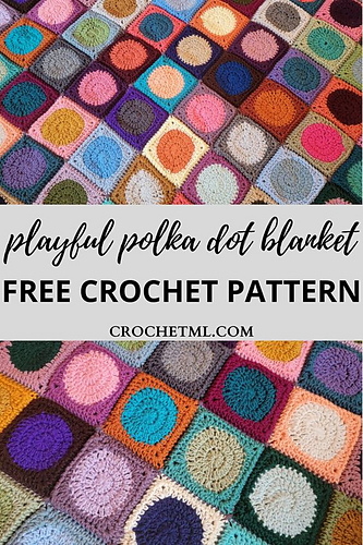 Ravelry: Playful Polka Dot Blanket pattern by Crochet Me Lovely