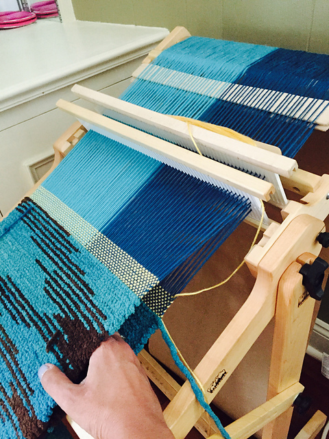 Ravelry: LSGcrafts' Double Weave Rug on Rigid Heddle Loom