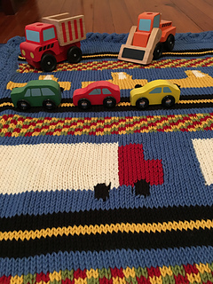 Ravelry: Rush Hour Baby Blanket pattern by Leigh Bacon