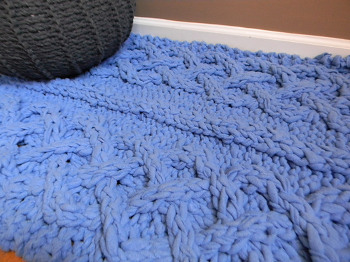 Ravelry: Big Chunky Cable Knit Rug pattern by Theresa Boyce