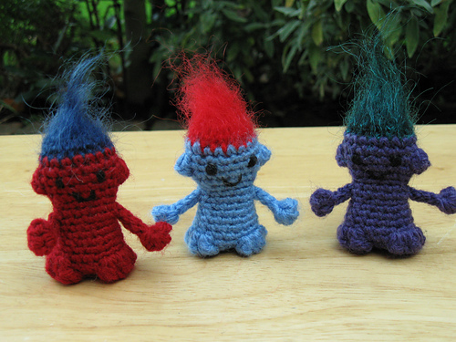 Ravelry: Mini Fuzzy-haired Troll amigurumi pattern by Lucy Collin