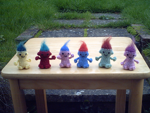 Ravelry: Mini Fuzzy-haired Troll amigurumi pattern by Lucy Collin