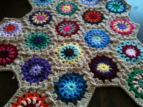 Ravelry: hexagon star flower pattern by Anne Hayman