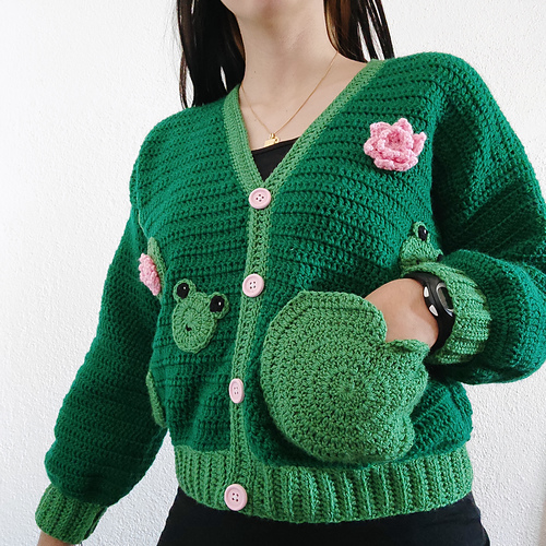 Ravelry: Froggy Cardigan pattern by Maria Mendes Costa