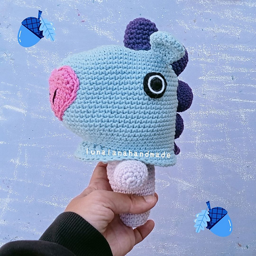 Ravelry: BTS BT21 Mang Mask AMIGURUMI pattern by Luna Lana Handmade