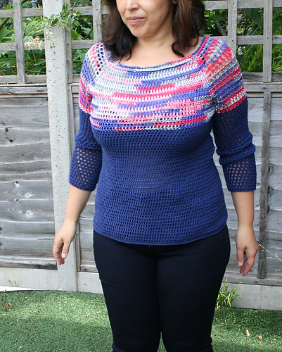 Ravelry: Fitted summer pullover 262 pattern by Luz Mendoza