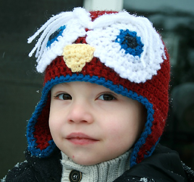 Ravelry: Earflap Owl beanie pattern by Luz Mendoza