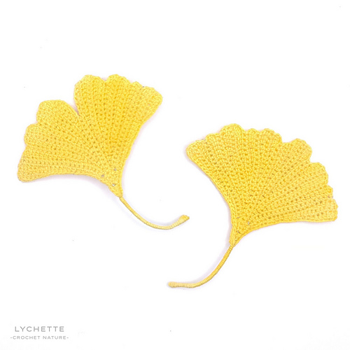 Ravelry: Ginkgo Biloba Leaves pattern by Lychette Crochet Nature