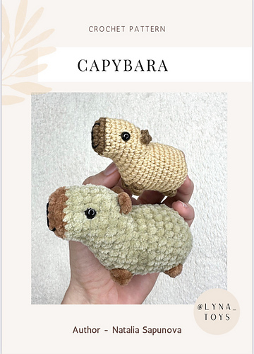 Ravelry: baby capybara pattern by Natalia Sapunova