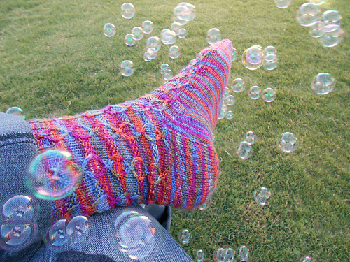 Ravelry: Sock Bubbles pattern by Heleen's Knithouse
