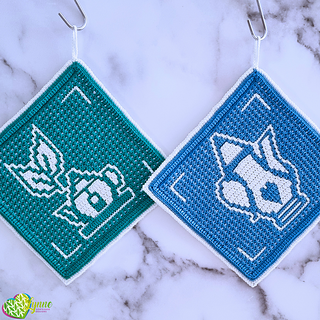 Ravelry: Mosaic Teapots Potholders pattern by Lynne Adriaanse