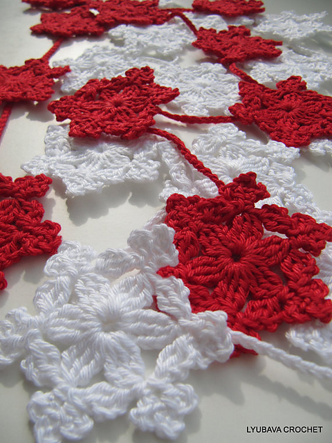 Ravelry: LyubavaCrochet's Snowflake Garland "Let it Snow"
