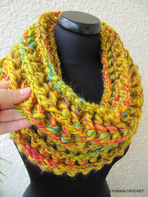 Ravelry: LyubavaCrochet's Chunky Crochet "Mustard" Cowl