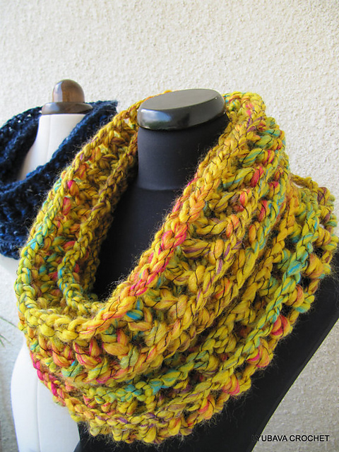 Ravelry: LyubavaCrochet's Chunky Crochet "Mustard" Cowl