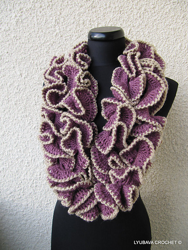 Ravelry: Ruffle Scarf Unique Design pattern by Milimagfa