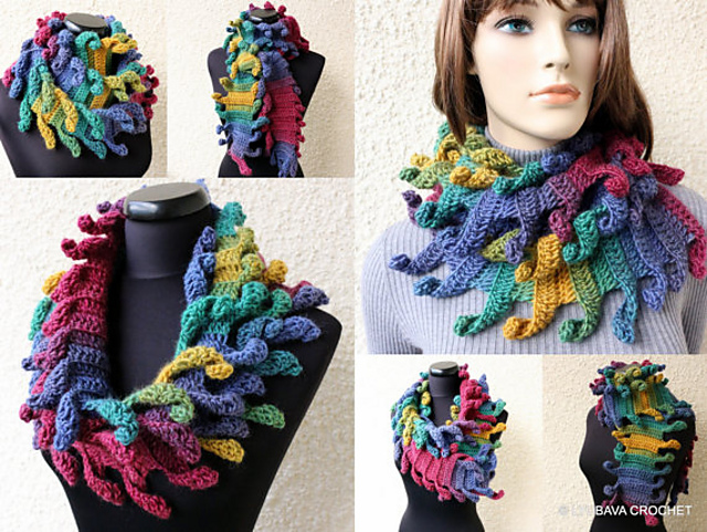 Ravelry: LyubavaCrochet's Crochet Scarf Multicolor Carnival