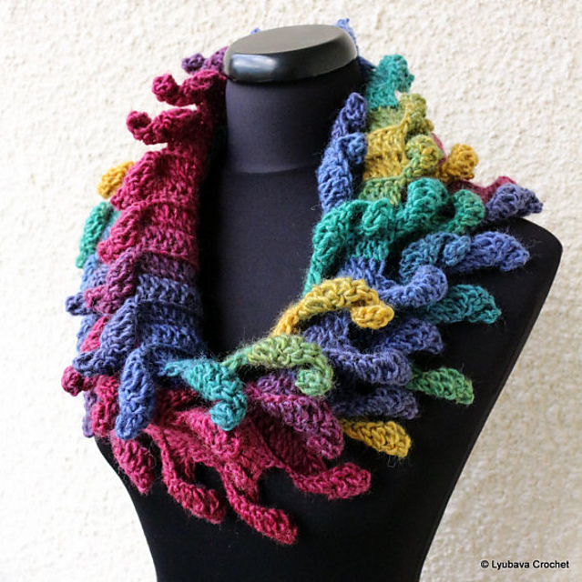Ravelry: LyubavaCrochet's Crochet Scarf Multicolor Carnival