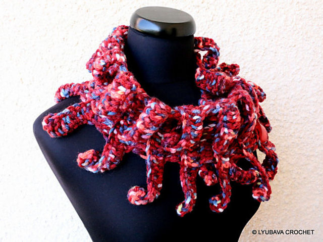 Ravelry: LyubavaCrochet's Multicolor Red Scarf Carnival