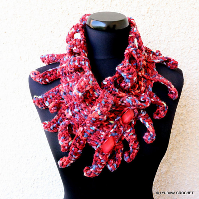 Ravelry: LyubavaCrochet's Multicolor Red Scarf Carnival