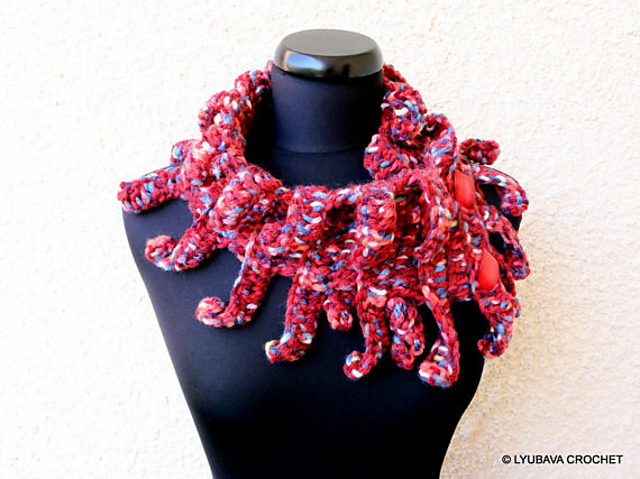 Ravelry: LyubavaCrochet's Multicolor Red Scarf Carnival