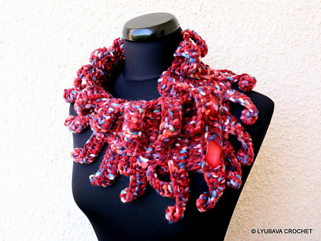 Ravelry: LyubavaCrochet's Multicolor Red Scarf Carnival