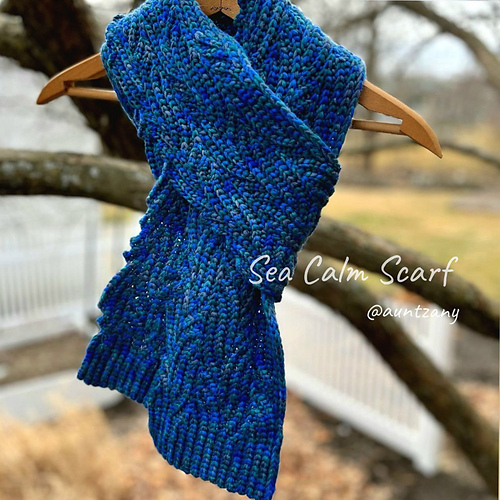 Ravelry: Sea Calm Scarf pattern by Liudmyla Hefny