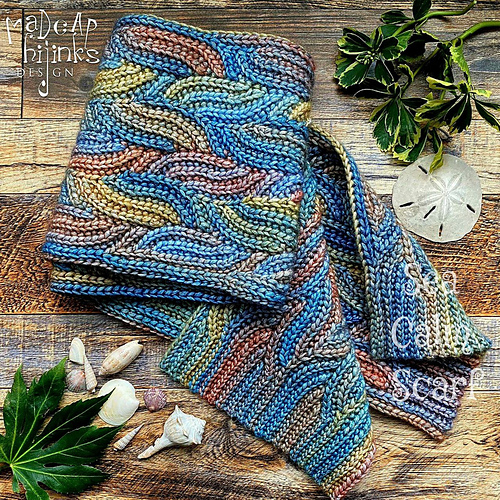 Ravelry: Sea Calm Scarf pattern by Liudmyla Hefny