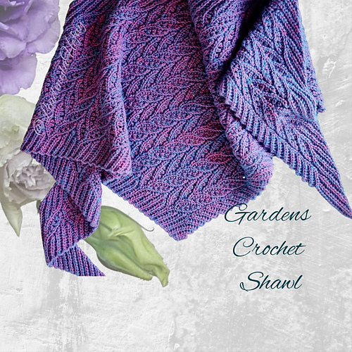 Ravelry: Gardens Crochet Shawl pattern by Liudmyla Hefny
