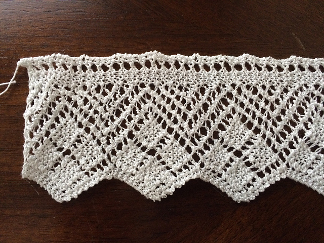 Ravelry: Knitted Diamond Edging pattern by Butterick Publishing Co.