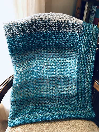 Ravelry: Bright Stripes Reversible Throw pattern by Salena Baca