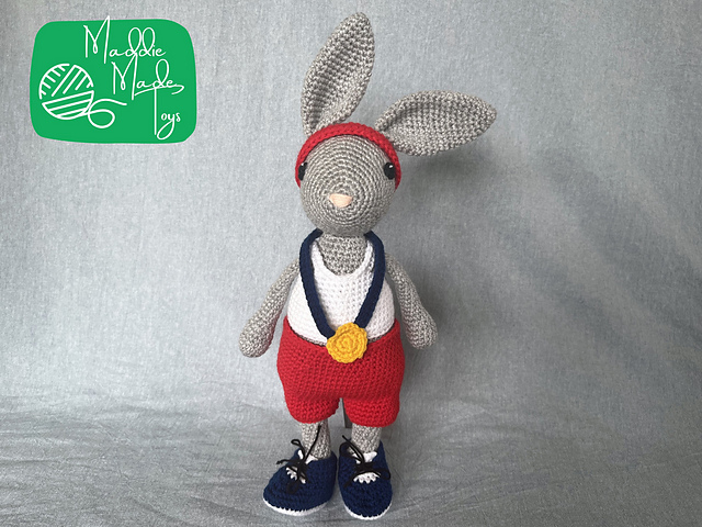 Ravelry: Maurice the Olympian Running Rabbit pattern by Madeleine O'Dea