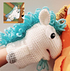 Ravelry: Bluey-Inspired Unicorse Hand Puppet pattern by MadeByCana