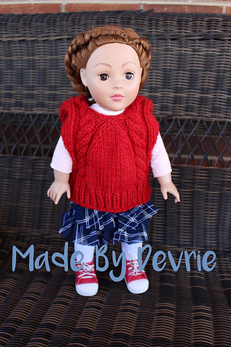 Ravelry: Hooded Doll Vest pattern by MadeByDevrie
