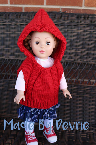 Ravelry: Hooded Doll Vest pattern by MadeByDevrie