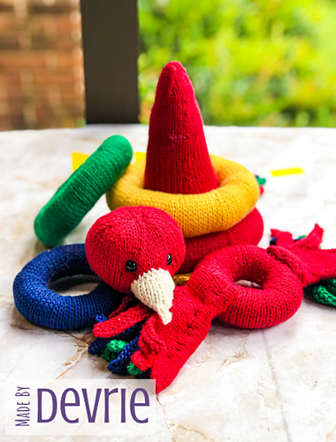 Ravelry: Parrot Stackable Toy pattern by MadeByDevrie