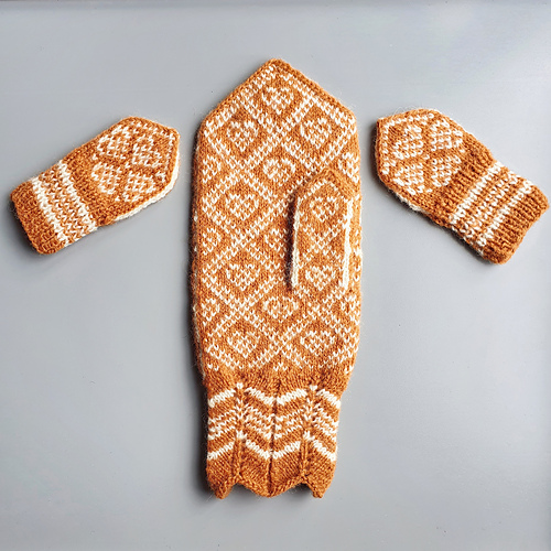 Ravelry: Baby Gingerbread house mittens pattern by MAIDA