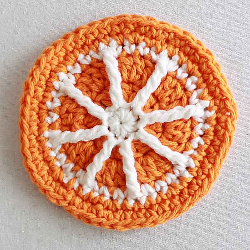 Ravelry: Orange Slice Coaster pattern by Maggie Weldon