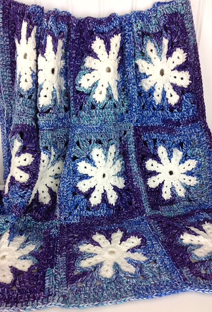 Ravelry: Icy Snowflake Afghan pattern by Maggie Weldon