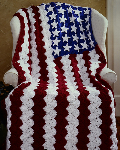 Ravelry: Catherine Wheel Stitch American Flag Afghan pattern by Maggie ...