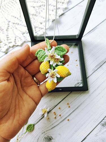 Ravelry: Lemon Earrings pattern by Olga Filatova